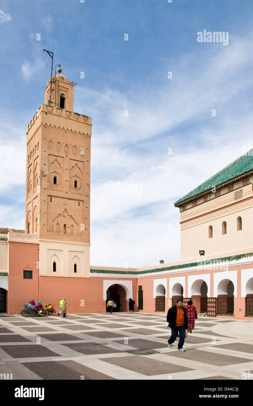 Morocco, Marrakech, minaret Stock Photo - Alamy