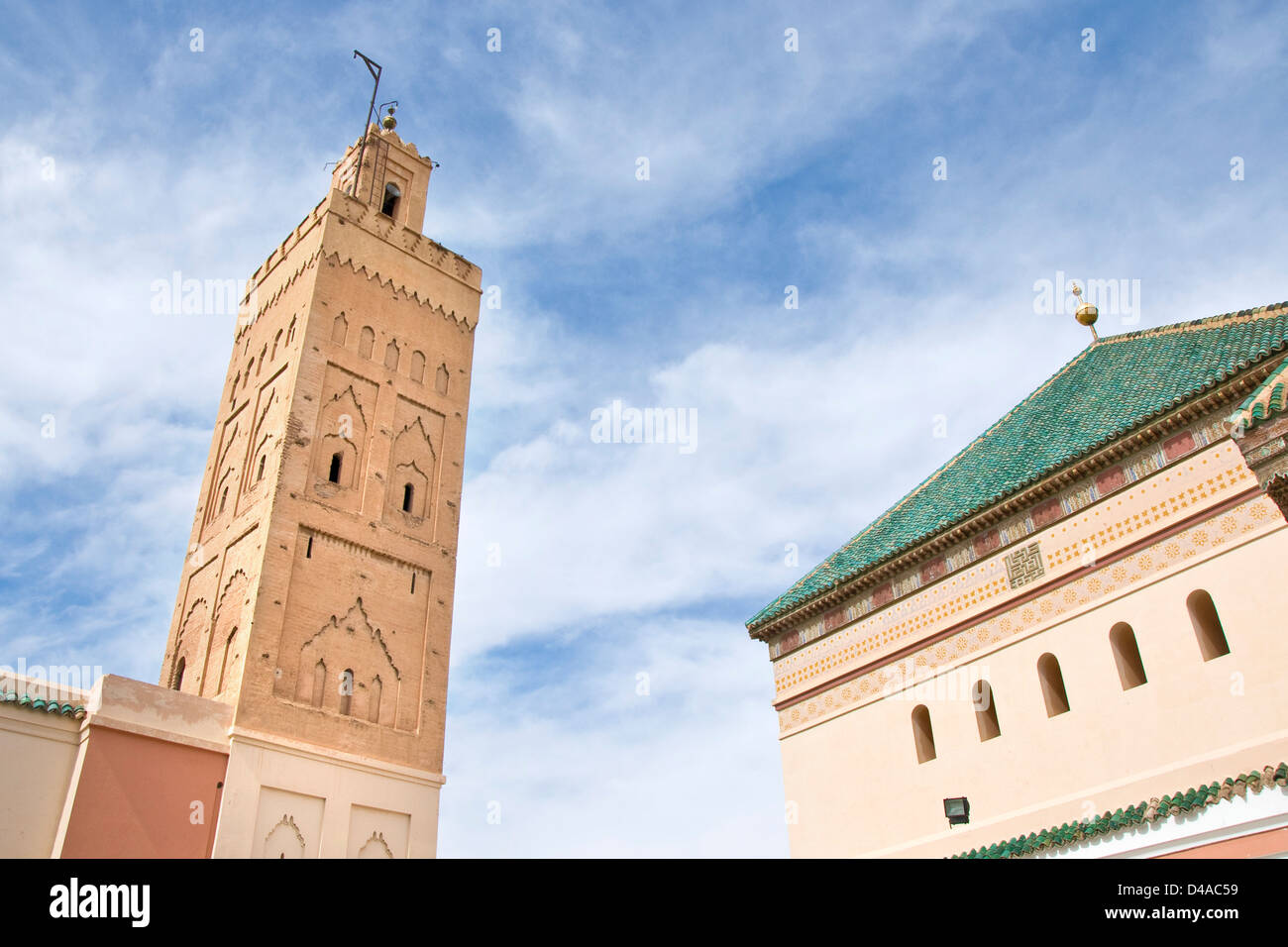 Morocco, Marrakech, minaret Stock Photo - Alamy