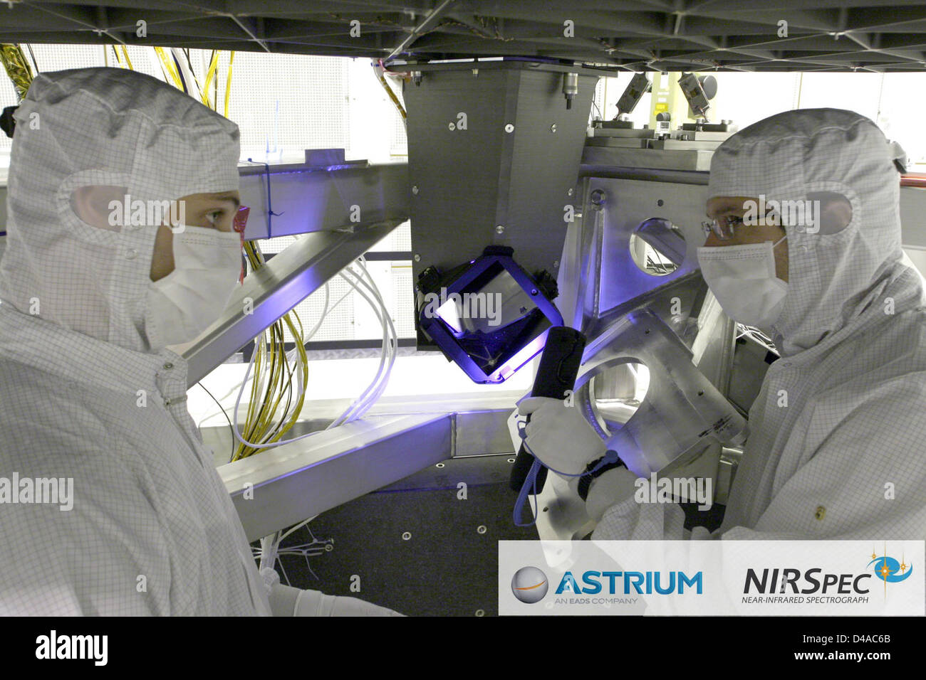 NIRSpec Pick Off Mirror Inspection Stock Photo - Alamy