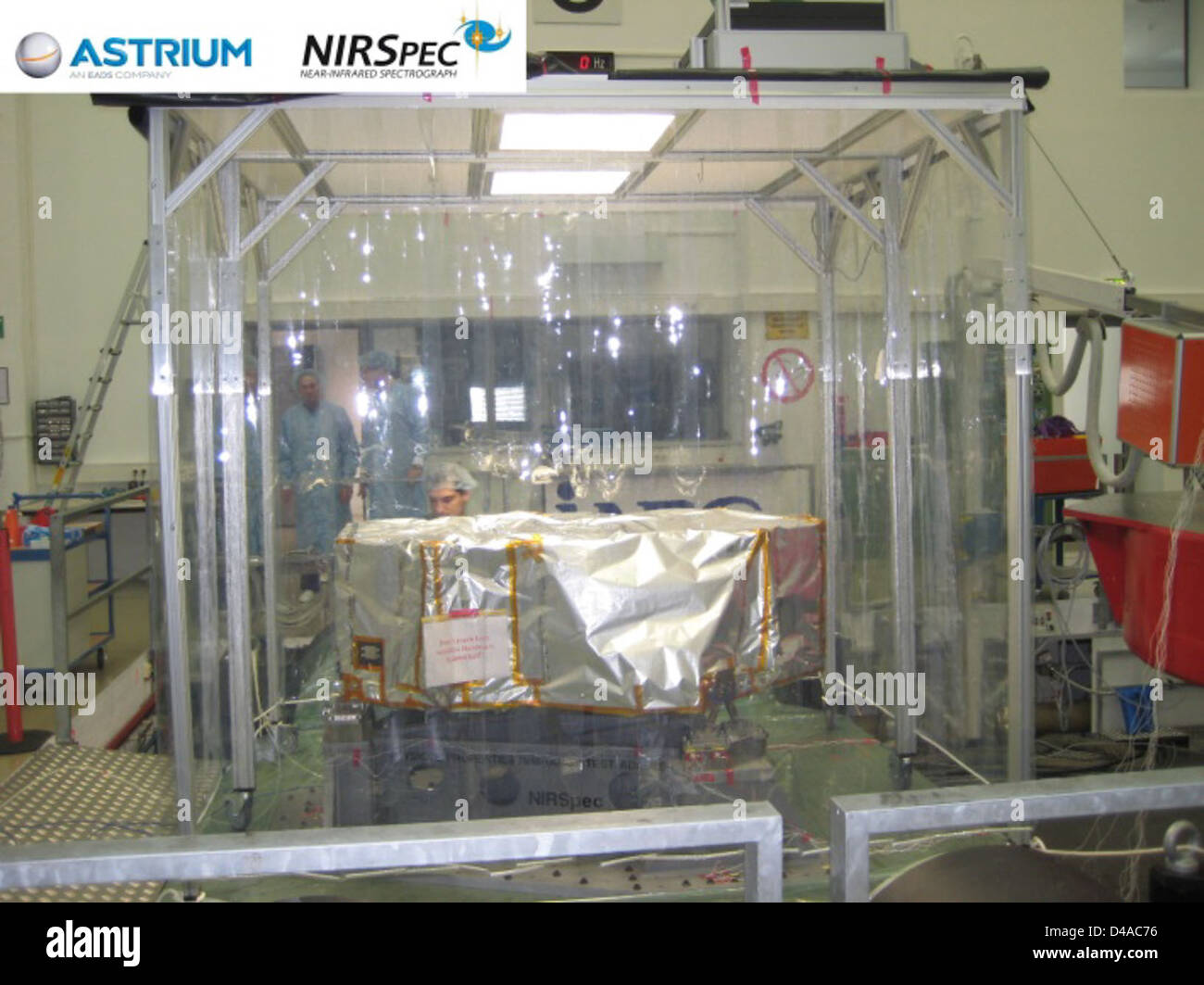 The NIRSpec (Near InfraRed Spectrograph) flight model, a key instrument ...