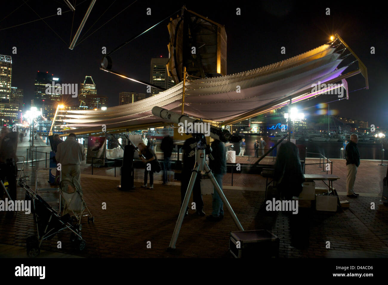 The full-scale model of the James Webb Space Telescope (JWST) was ...