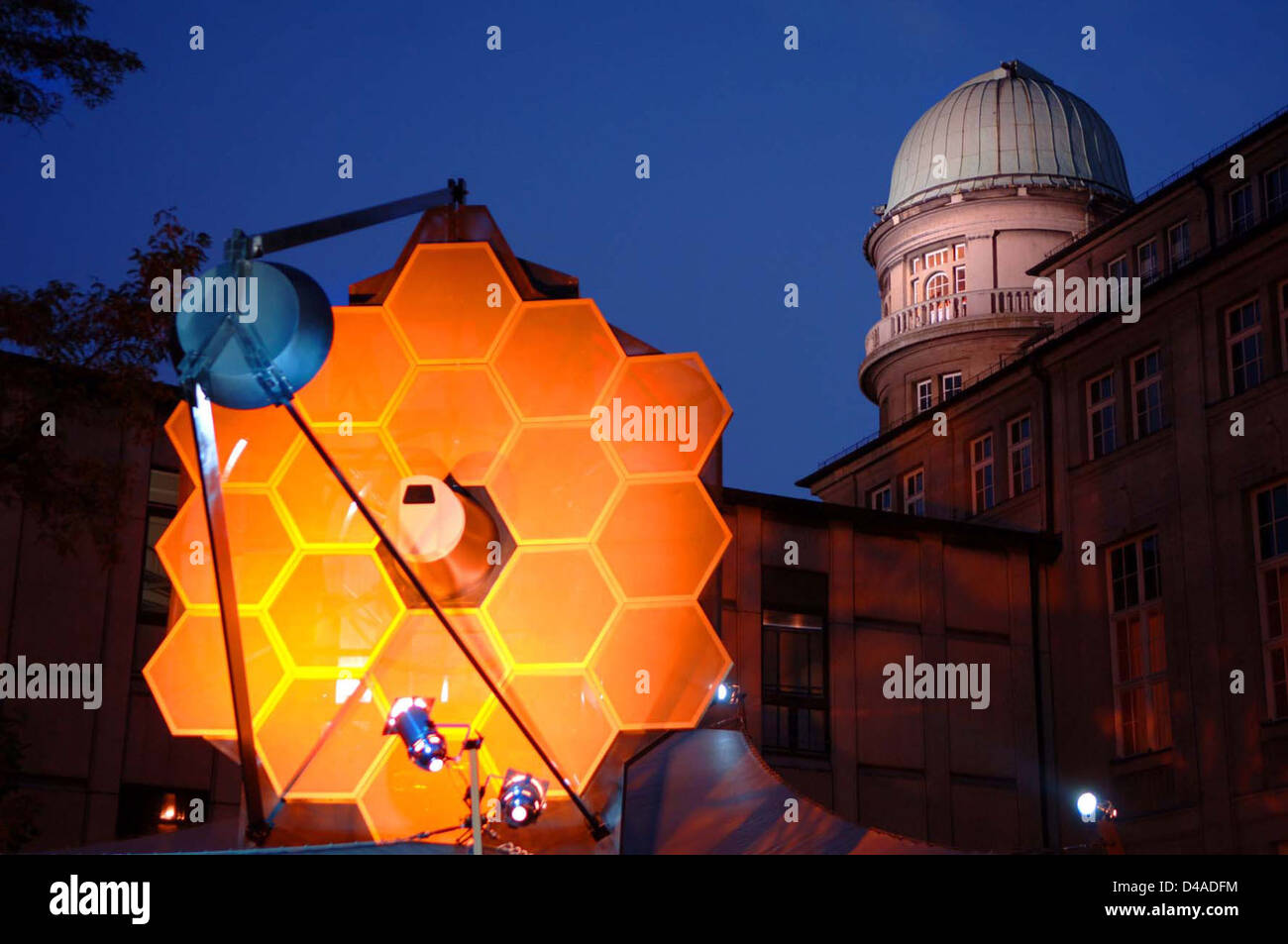 A full-scale model of the James Webb Space Telescope (JWST), the ...