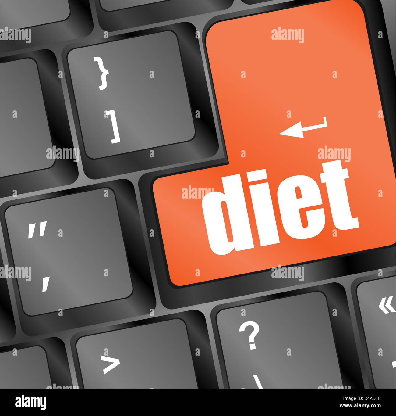 Health diet button on computer pc keyboard Stock Photo - Alamy