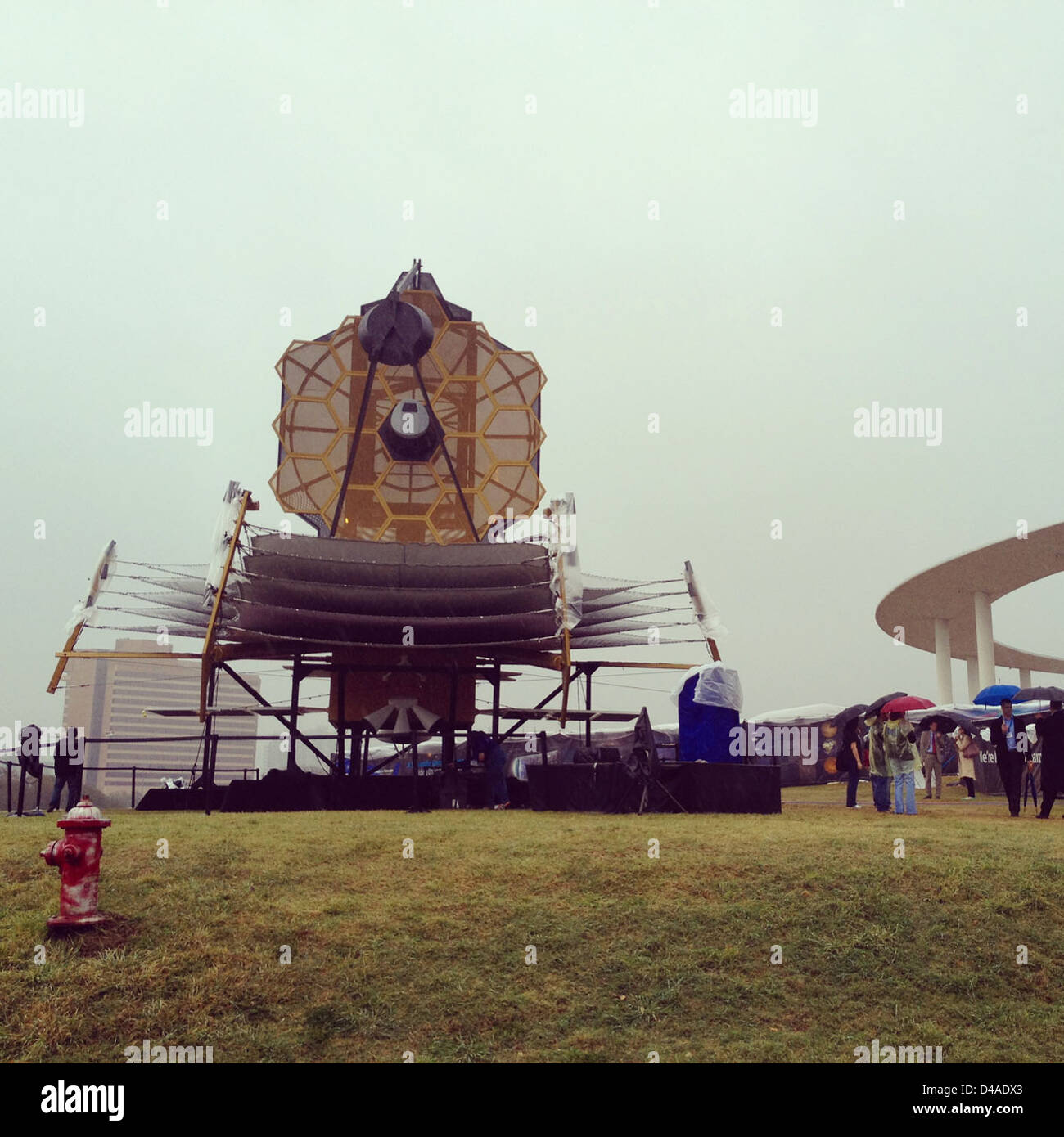 The full-scale model of NASA's James Webb Space Telescope (JWST) was ...