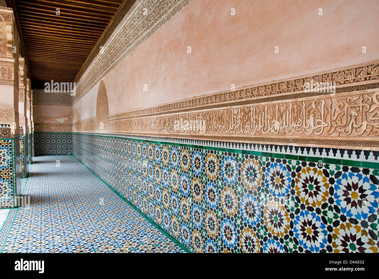 Morocco, Marrakech, Medressa Ben Yussuf Stock Photo - Alamy