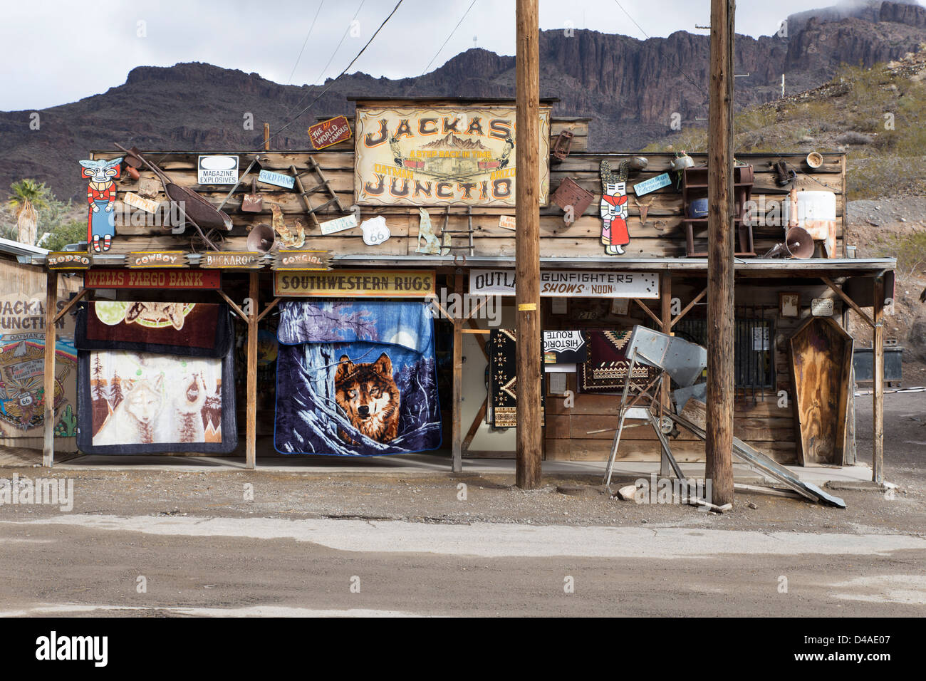 A gift shop at Oatman, route 66, Arizona, USA Stock Photo - Alamy