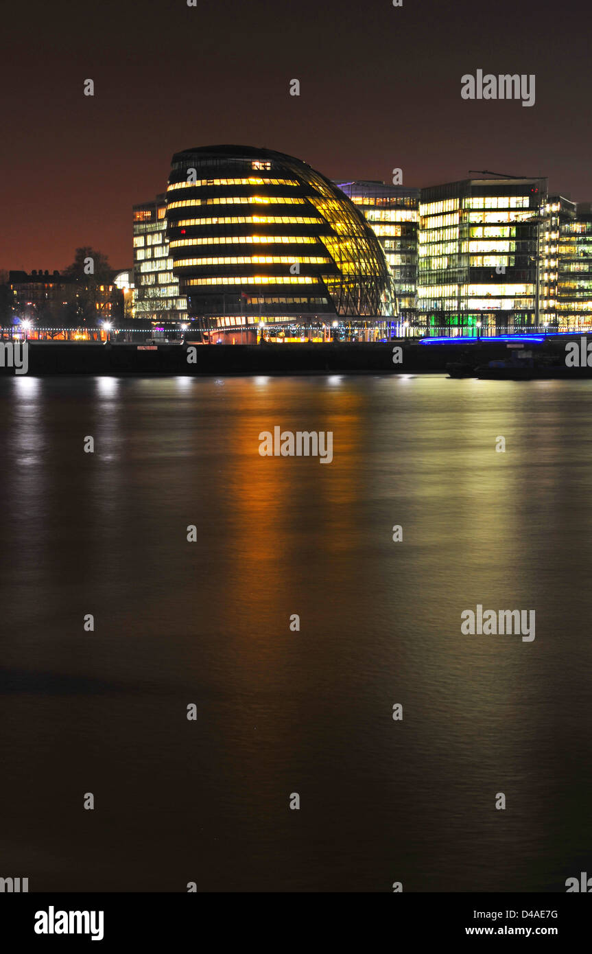 City hall at night hi-res stock photography and images - Alamy