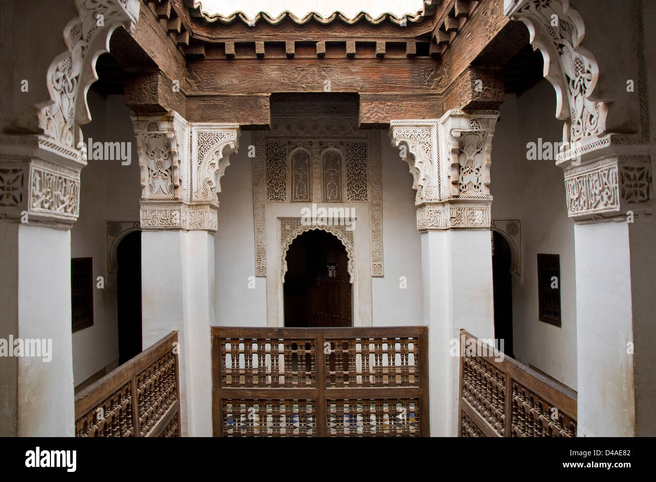 Morocco, Marrakech, Medressa Ben Yussuf Stock Photo - Alamy