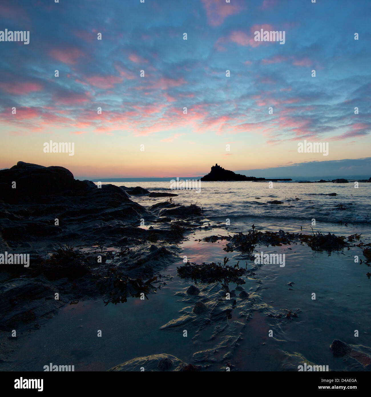 Sunset st michaels mount in cornwall hi-res stock photography and ...