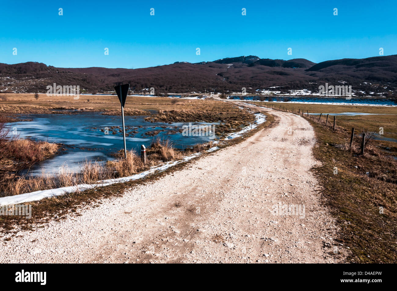 mountain landscape in Abruzzo, Italy Stock Photo - Alamy