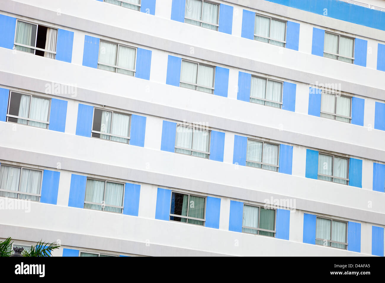 Front of a high apartment house Stock Photo - Alamy