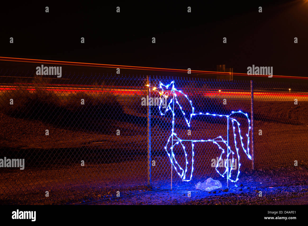 Christmas decoration at Arizona Celebration of Lights show Stock Photo ...