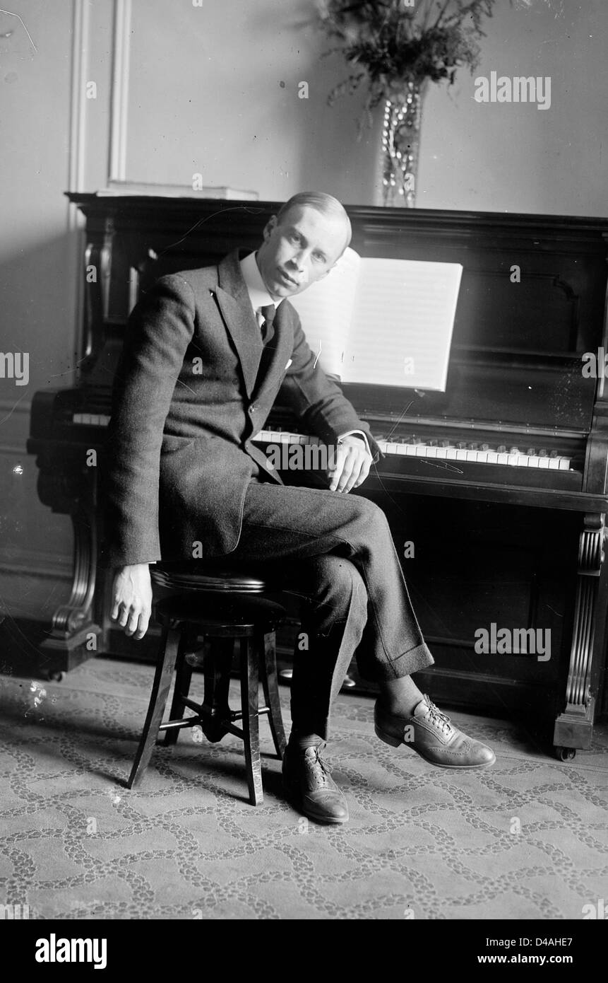 Prokofiev russian composer sergei prokofiev Black and White Stock ...