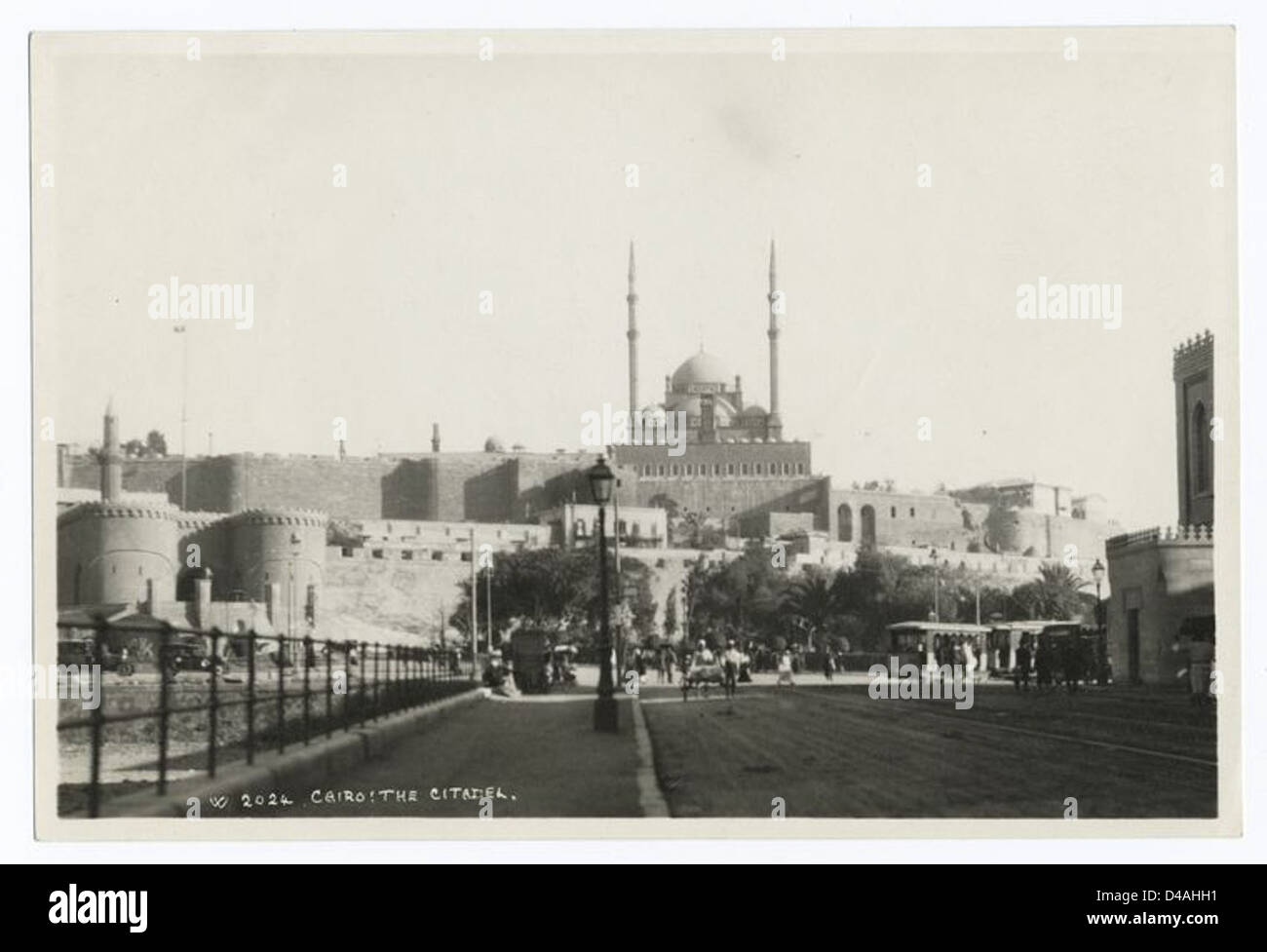 This image captures the Citadel in Cairo, Egypt, a historical Islamic ...