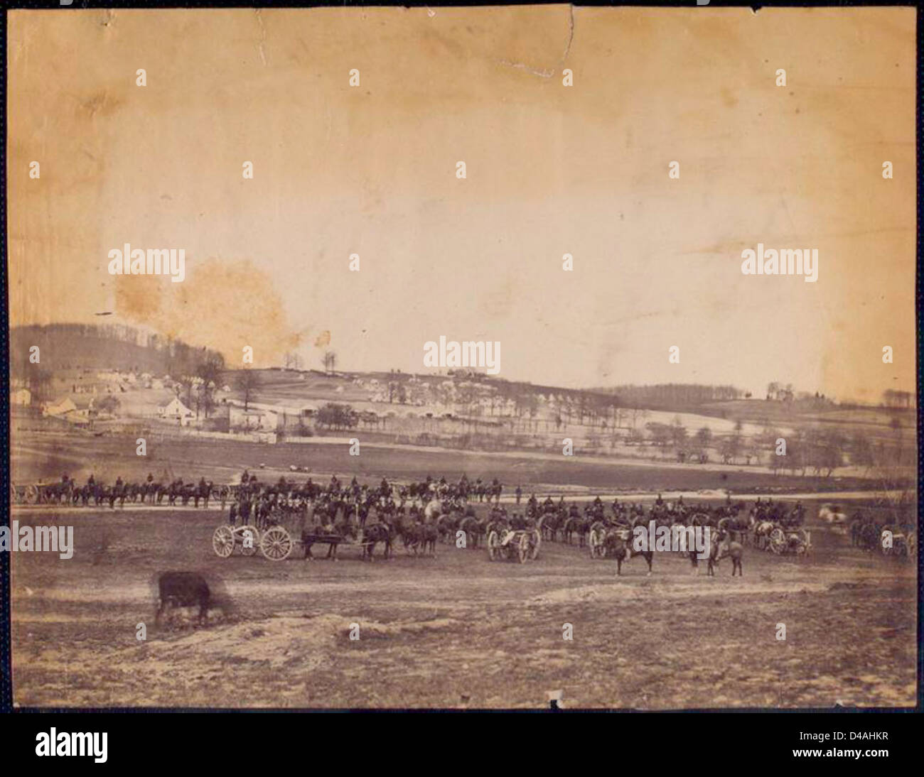 The photo shows Camp Barry, a Civil War military camp in the United ...