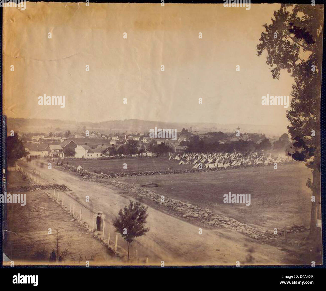 This image captures the historic Gettysburg battlefield, a key site in ...