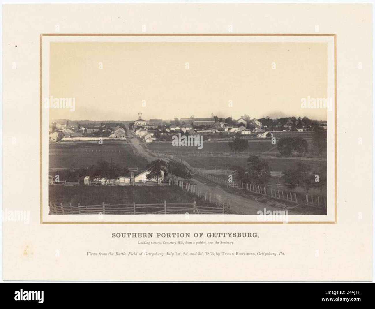 This photograph captures views from the battlefield of Gettysburg ...