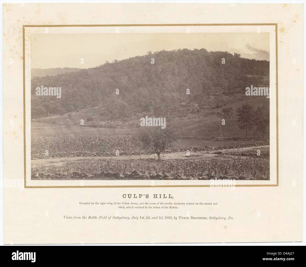 A series of historical views from the battlefield of Gettysburg ...