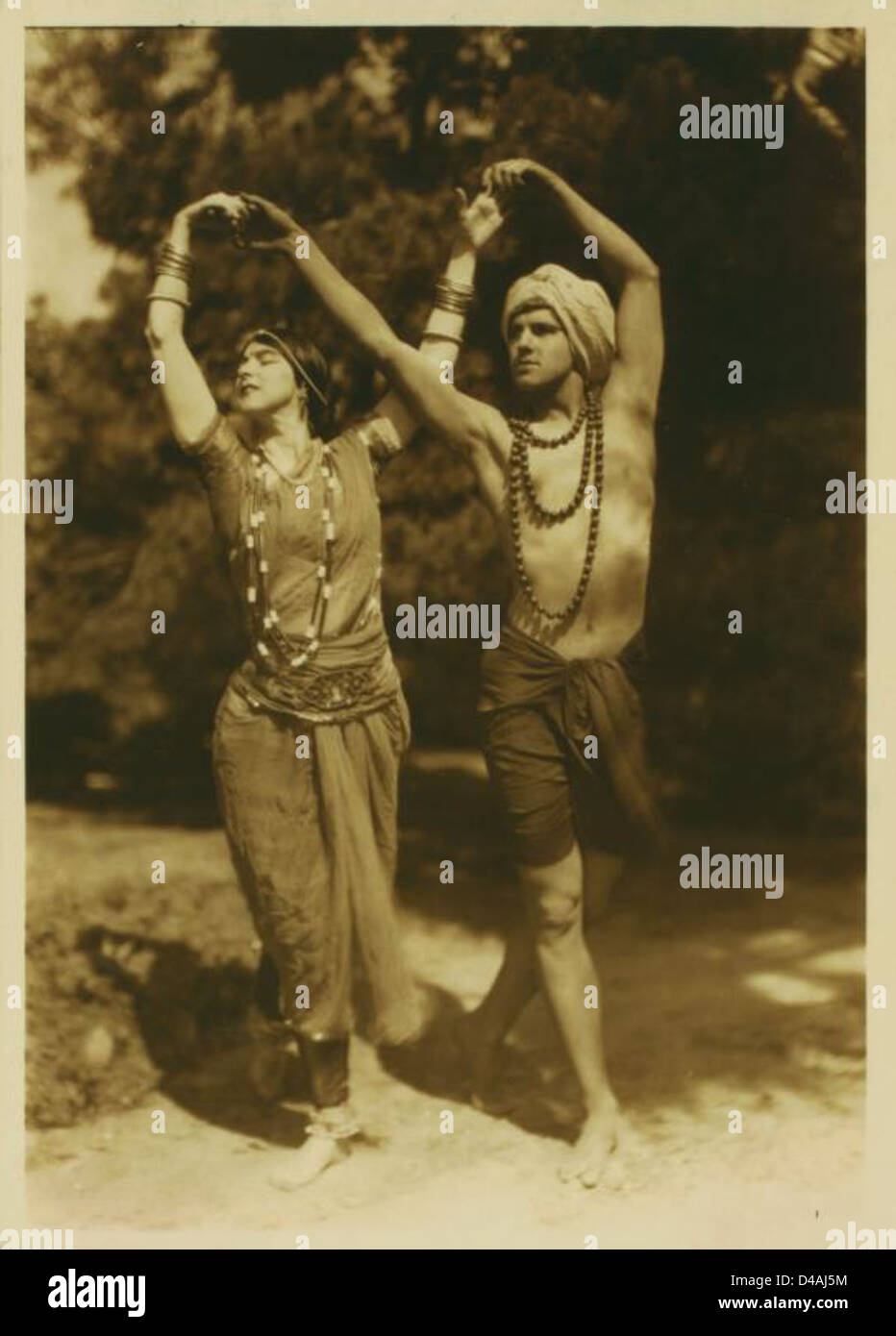 Ruth St. Denis and Ted Shawn, pioneers of modern dance, are captured in ...