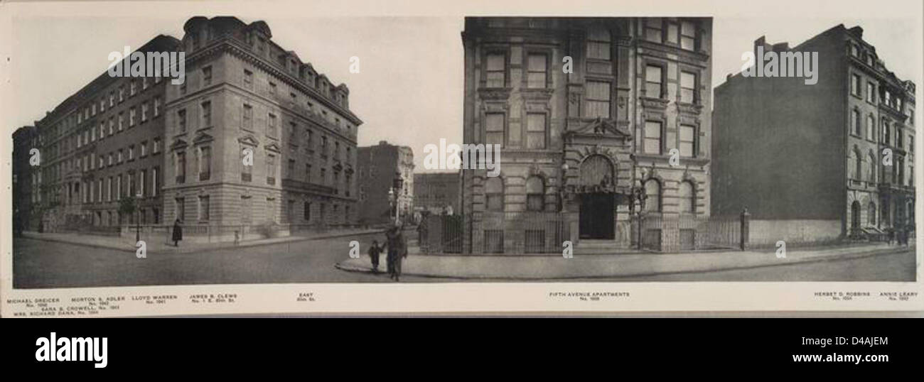 This image shows the architectural elements of a building on Fifth ...
