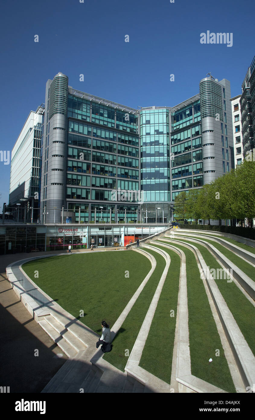 London, United Kingdom, new office building on Sheldon Square Stock ...