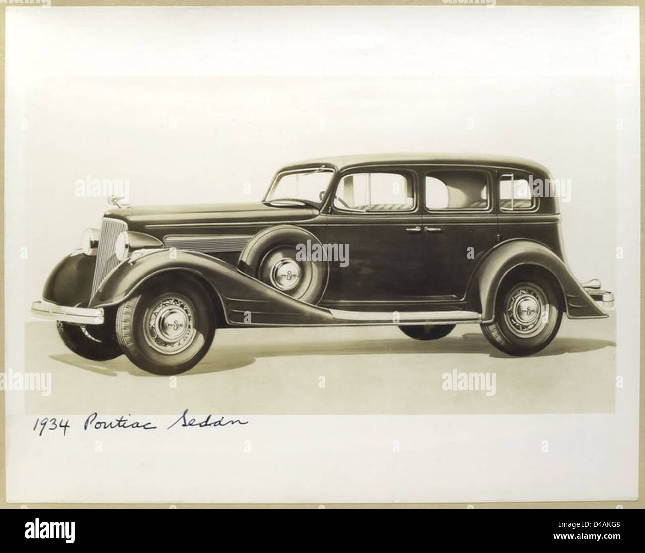 A 1934 Pontiac Sedan from General Motors, showcasing the design and ...