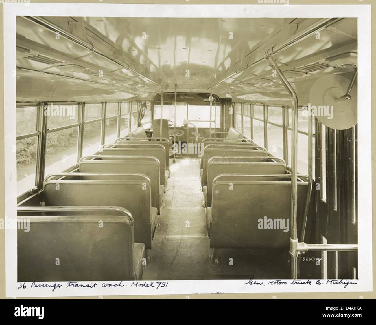 36 Passenger Transit Coach. Model 731 - interor Stock Photo - Alamy