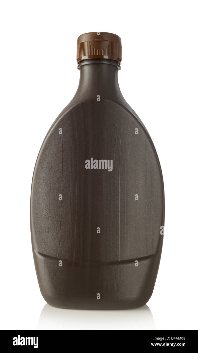 Plastic Bottle of Chocolate Syrup Stock Photo - Alamy