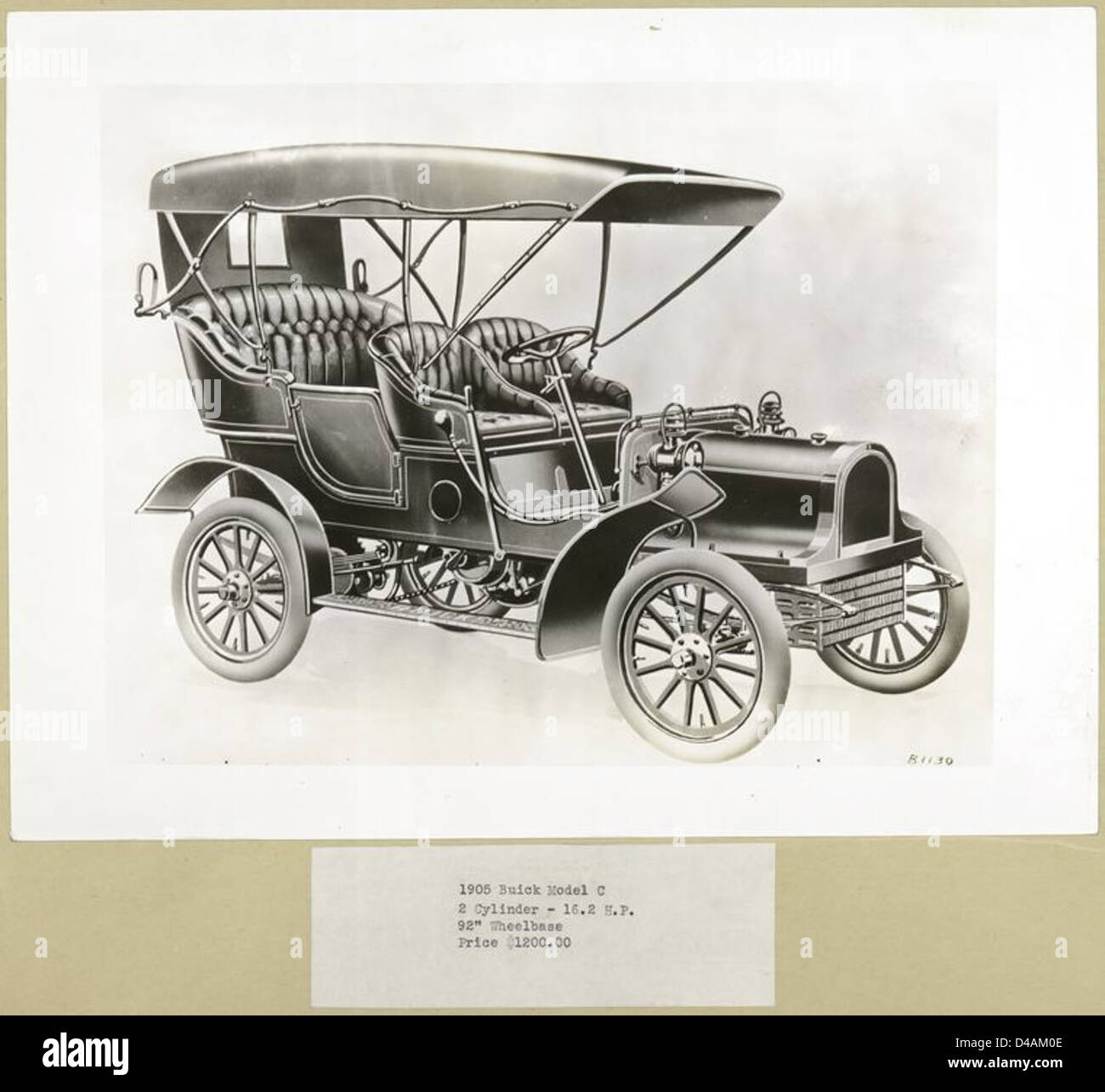 1905 Buick Model C - 2 cylinder - 16.2 H.P Stock Photo - Alamy