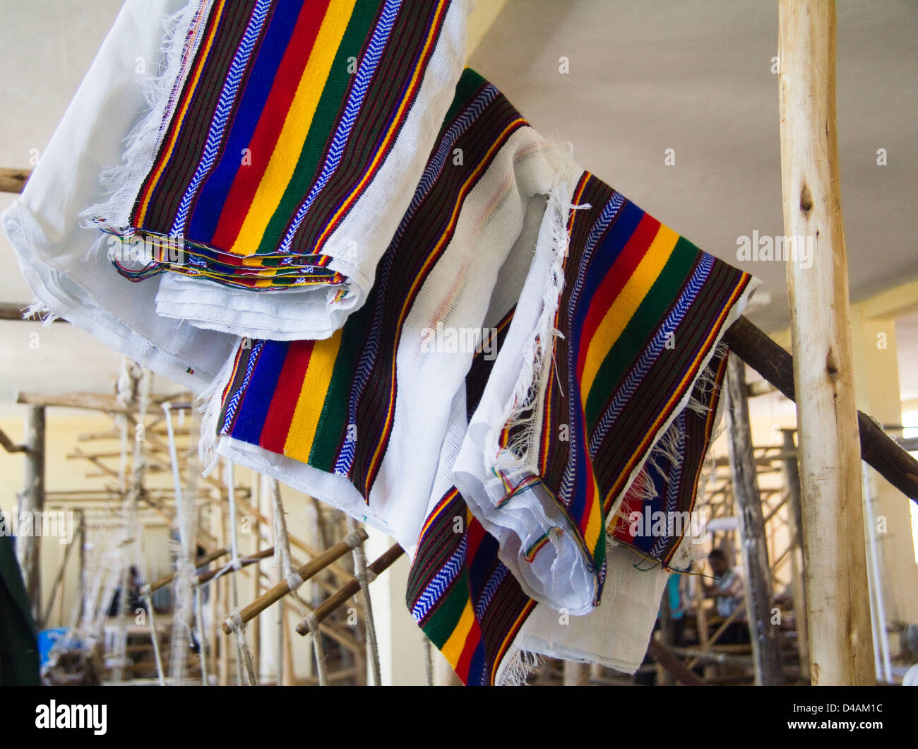 Weaving factory, Gondar, Ethiopia Stock Photo - Alamy