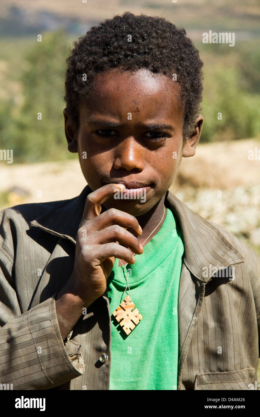 Young African boy, Ethiopia Stock Photo - Alamy