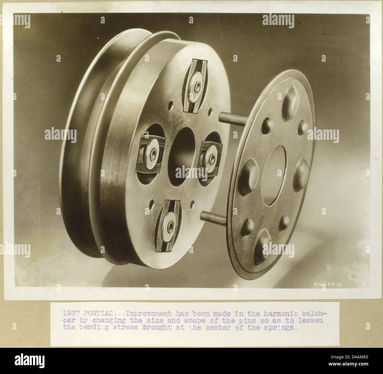 This 1937 Pontiac model features an advanced harmonic balancer, a ...