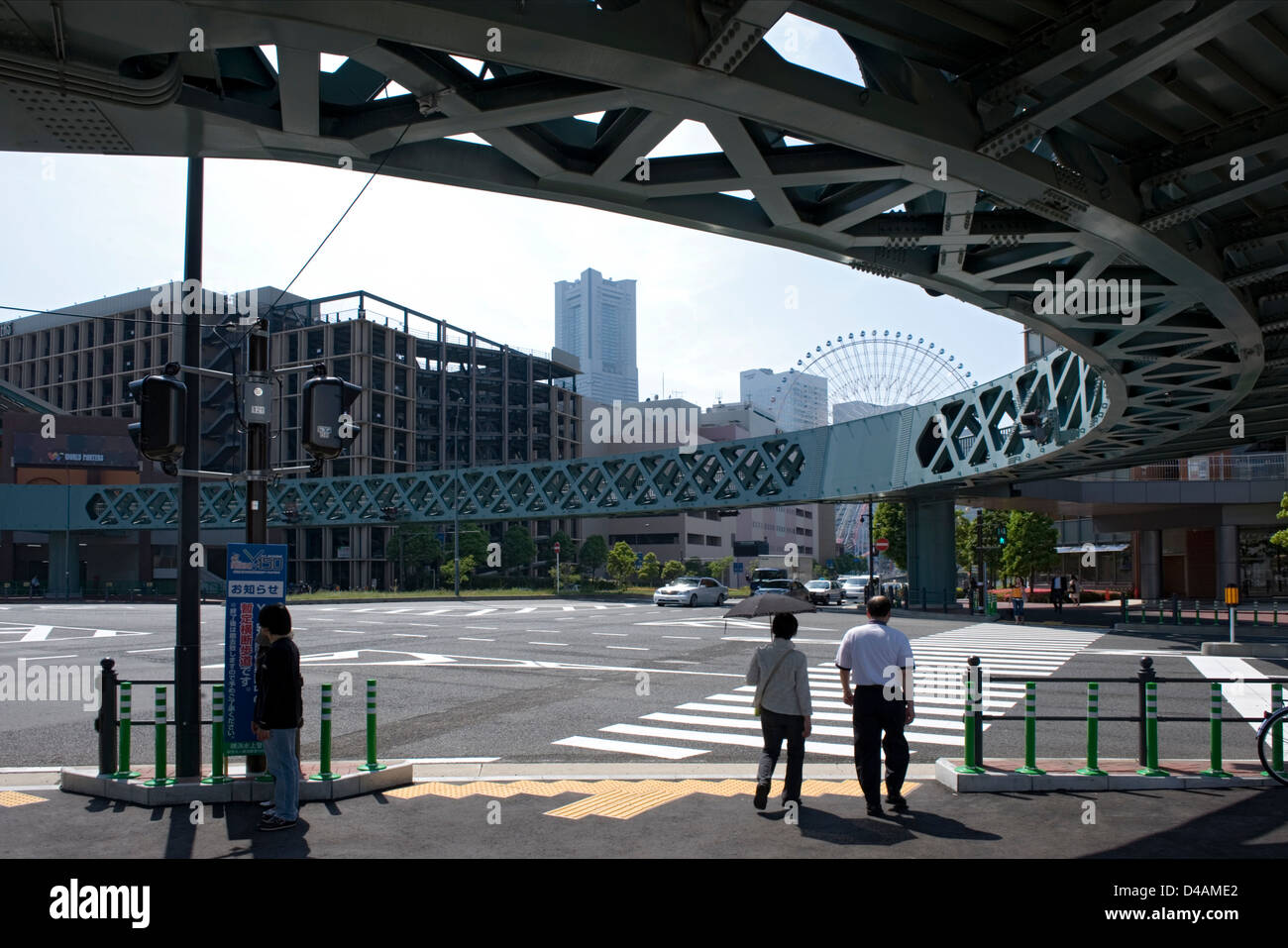 Shinkou circle walk pedestrian bridge hi-res stock photography and ...