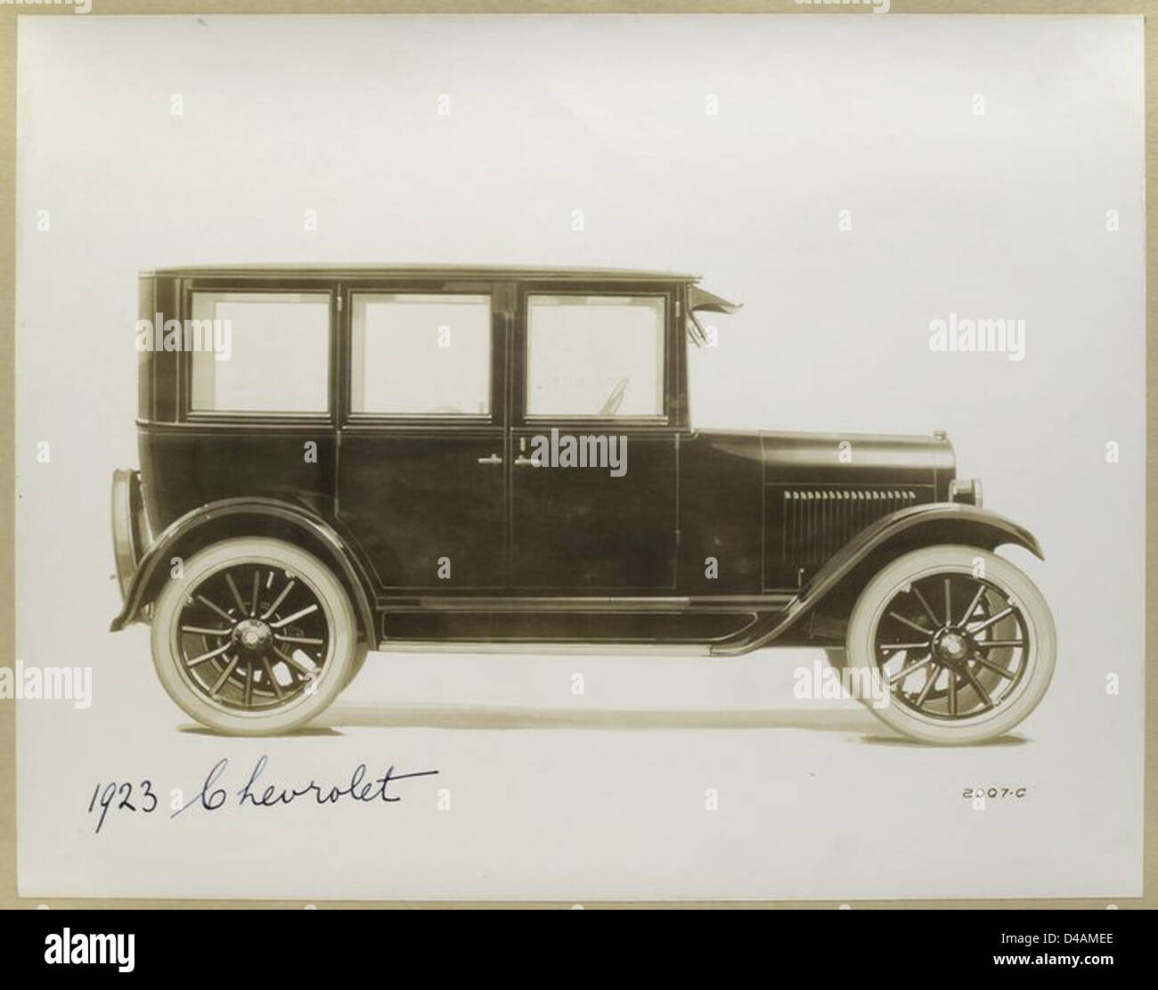 This advertisement for a 1923 Chevrolet from General Motors showcases ...