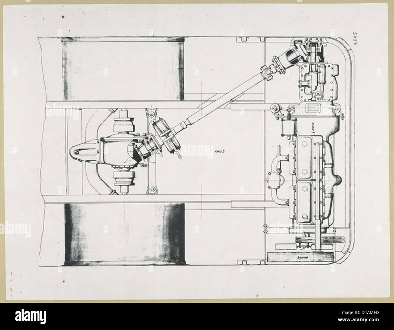 Vintage engine blueprints hi-res stock photography and images - Alamy