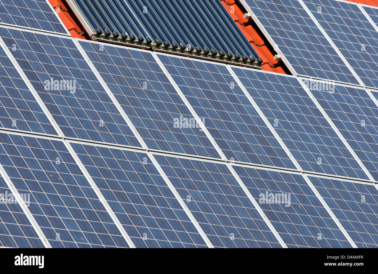 Photovoltaic system on a family house hi-res stock photography and ...