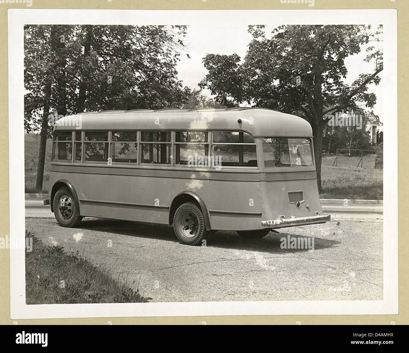 [Yellow Coach - from the rear.] Stock Photo - Alamy