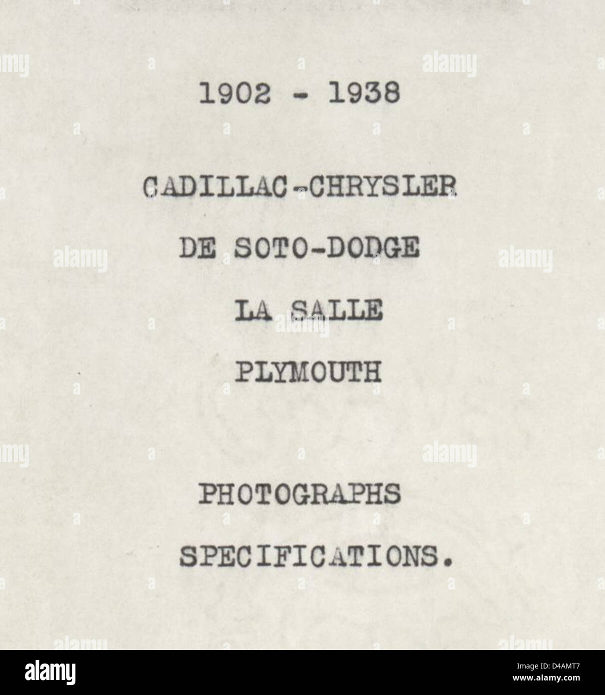 This collection of vintage vehicles from 1902 to 1938 includes models ...