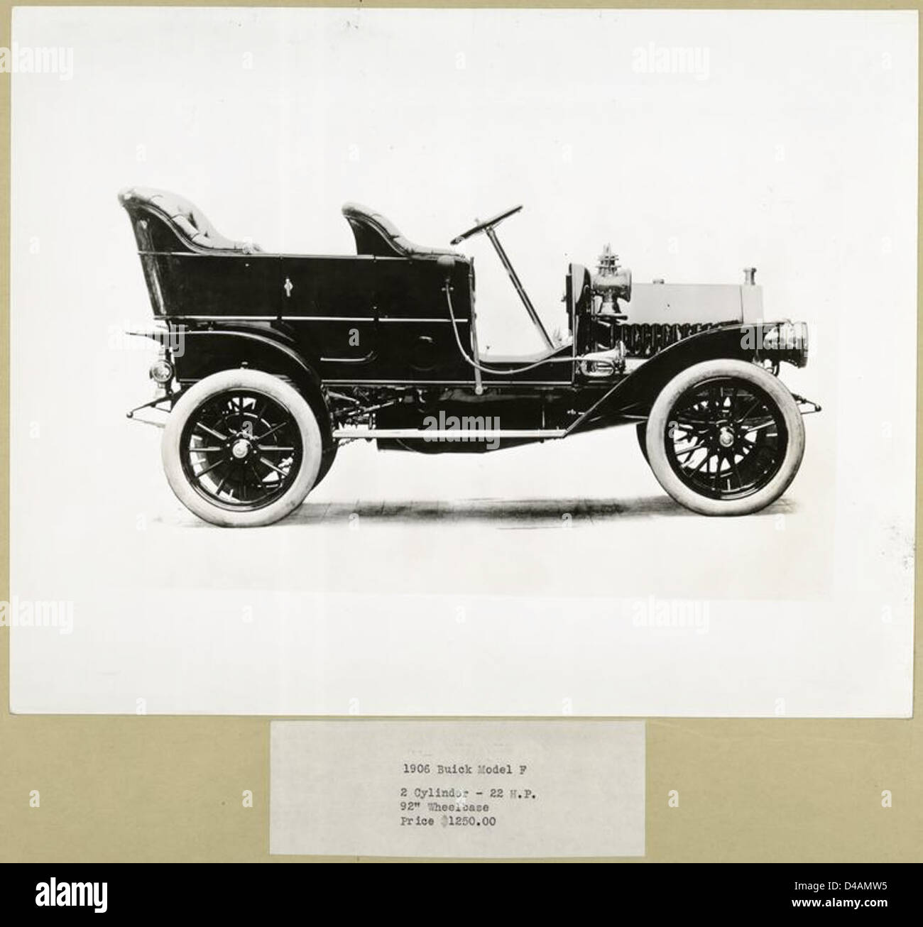 1906 Buick Model F - 2 cylinder - 22 H.P Stock Photo - Alamy