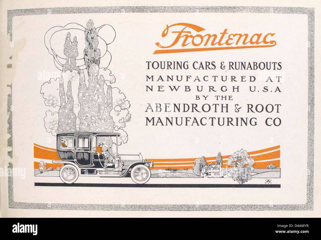 The Frontenac Touring Cars and Runabouts, manufactured in Newburgh in ...