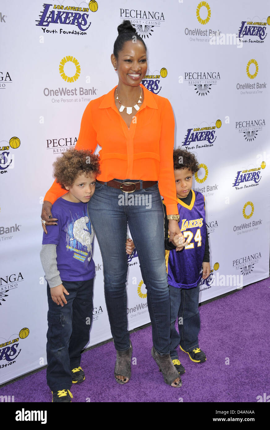 Los Angeles, California, USA. 10th March 2013. Garcelle Beauvais, Sons ...