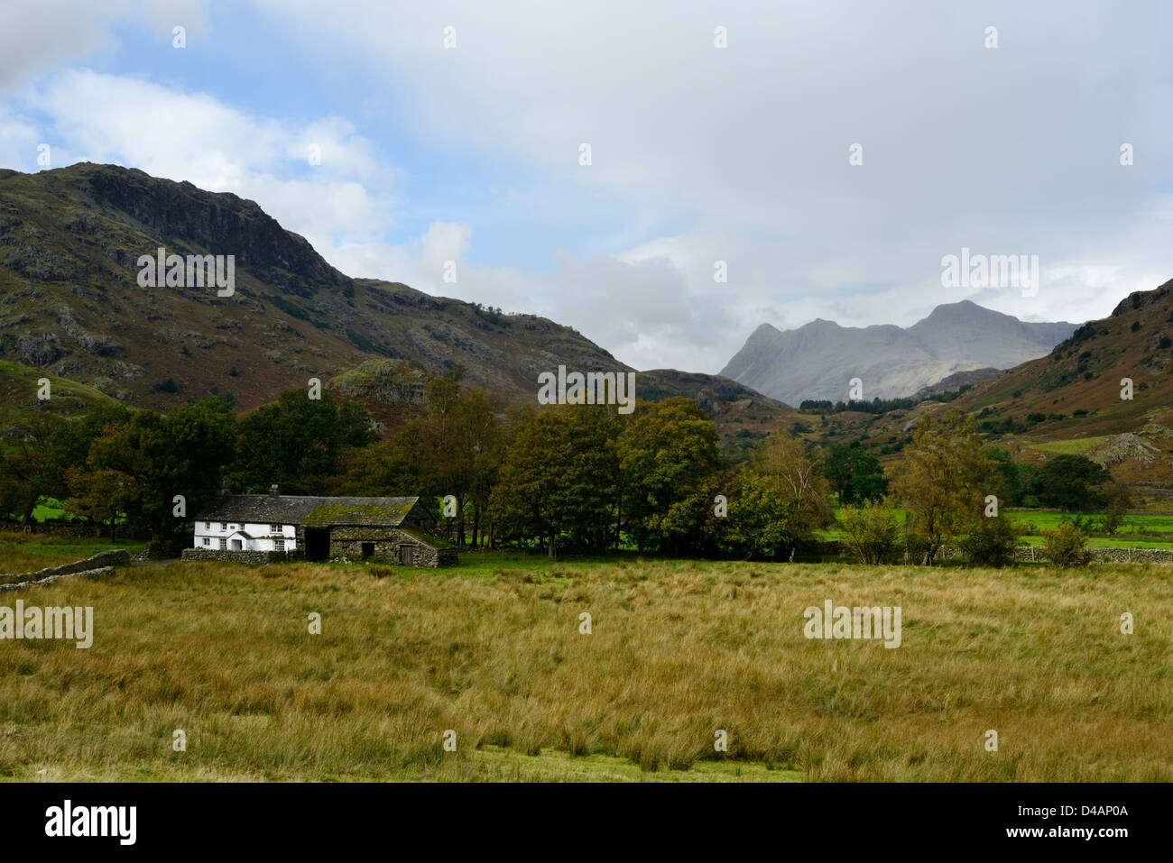 Fell foot farm, Langdale Pikes, Little Langdale valley, The Lake ...