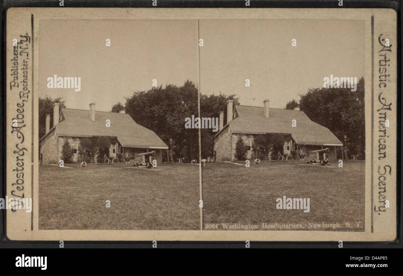 This 1882 photograph shows the Washington Headquarters in Newburgh, New ...