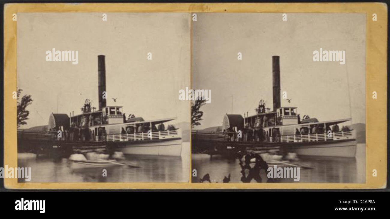 A photograph from 1882 showing the launching of a boat at Bolton on ...