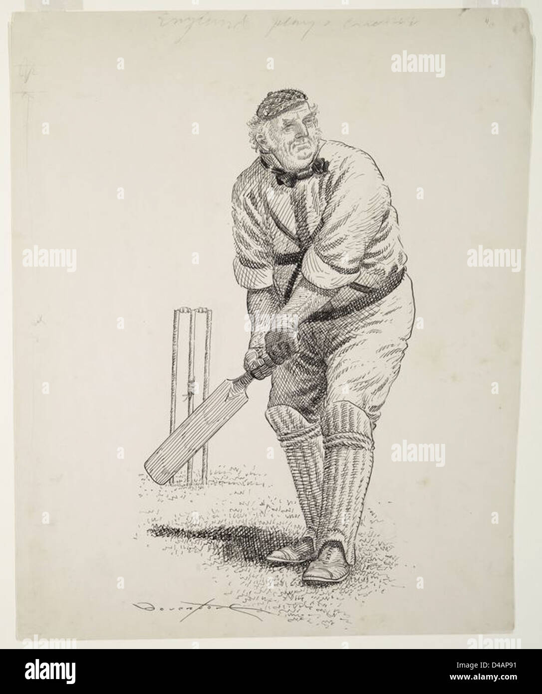 This 19th-century cartoon juxtaposes England’s national sport, cricket ...