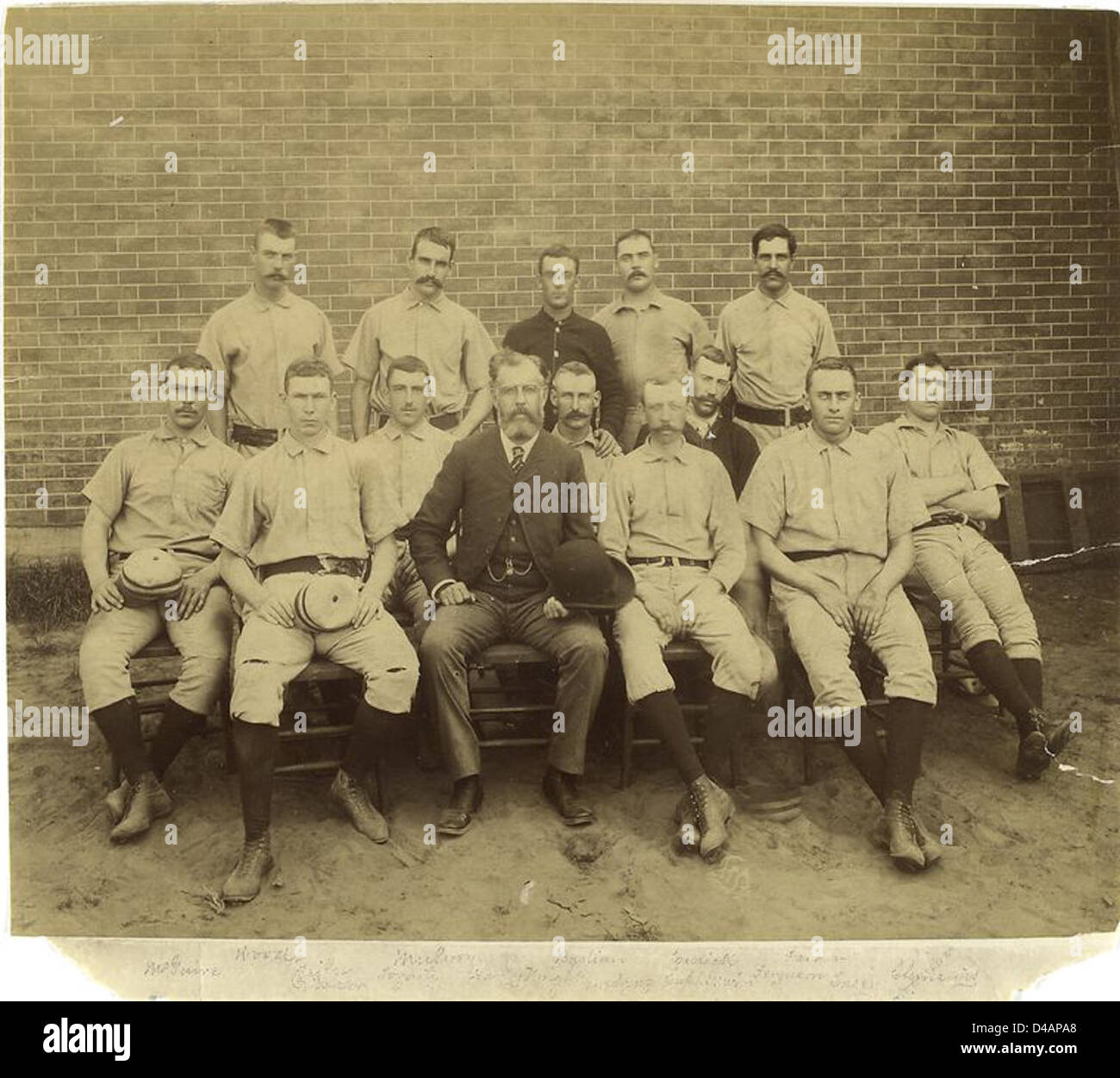 A historical photograph of the 1886 Philadelphia Baseball Club ...