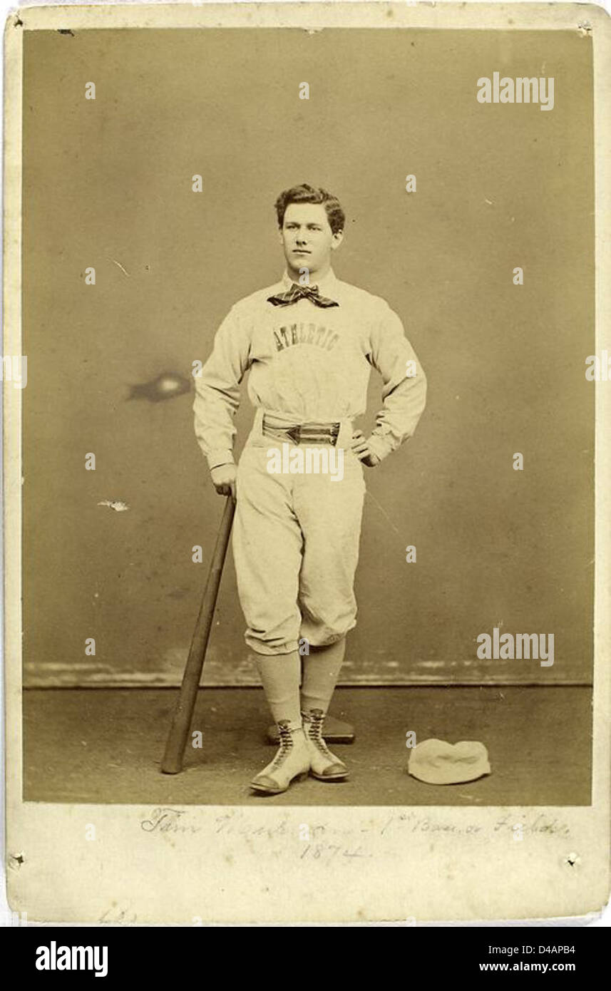Tim Murnane, a baseball player for the Philadelphia Athletics in 1874 ...