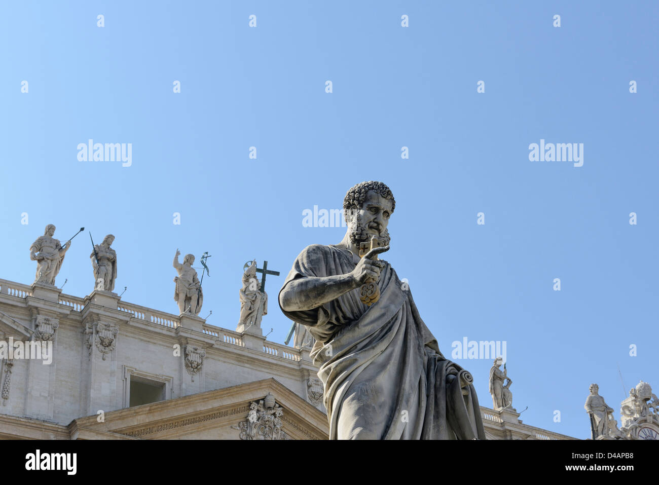 Saint Peter Statue Rome Stock Photos & Saint Peter Statue Rome Stock ...