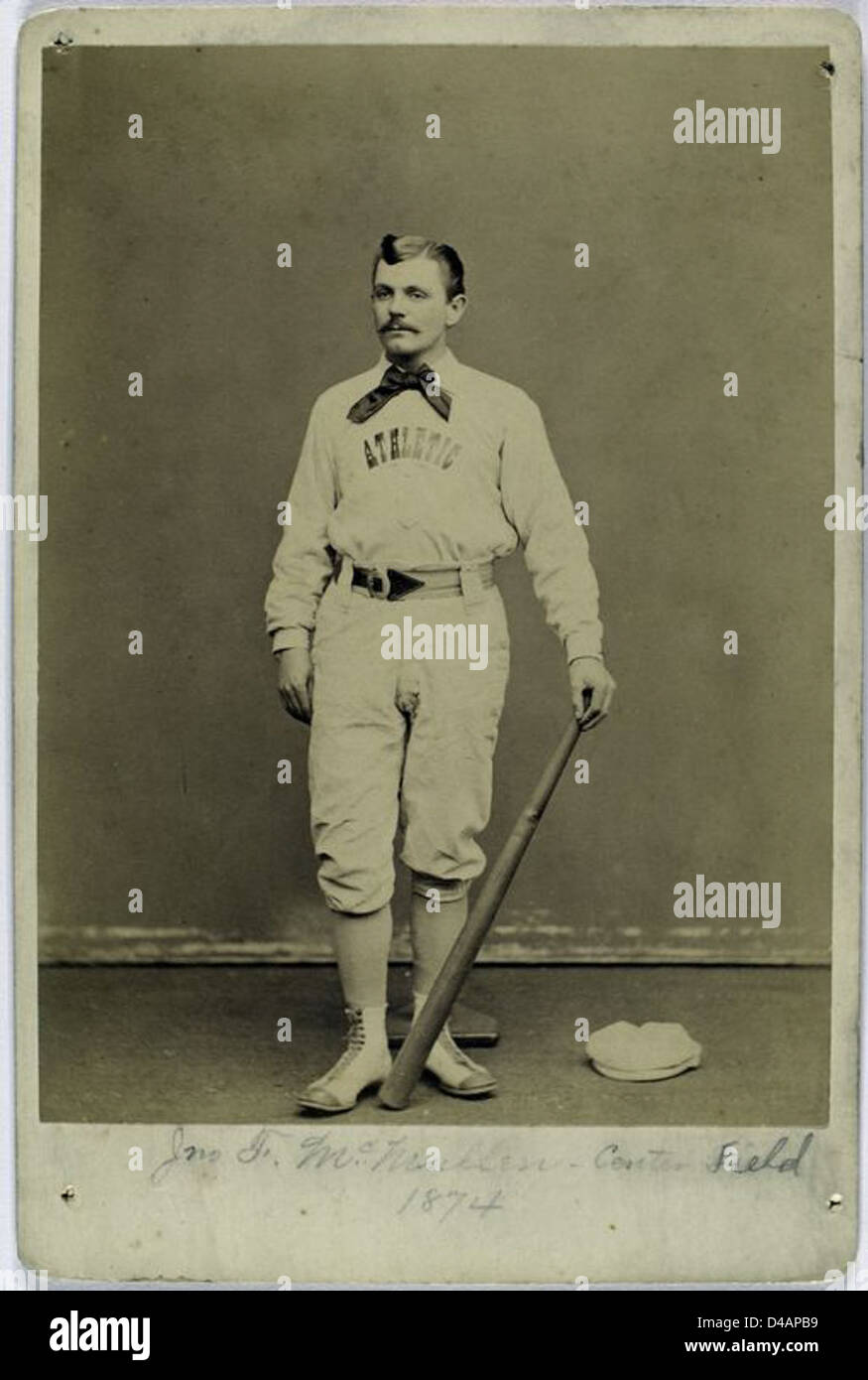 This 1874 photograph shows John F. McMullen of the Philadelphia ...