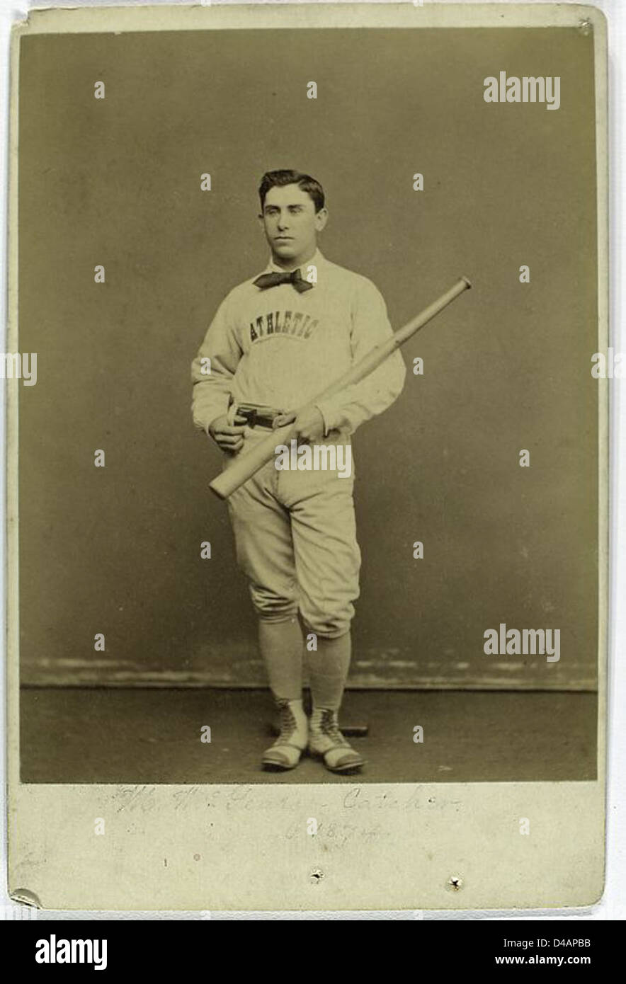 Mike McGeary was a catcher for the Philadelphia Athletics in 1874. This ...